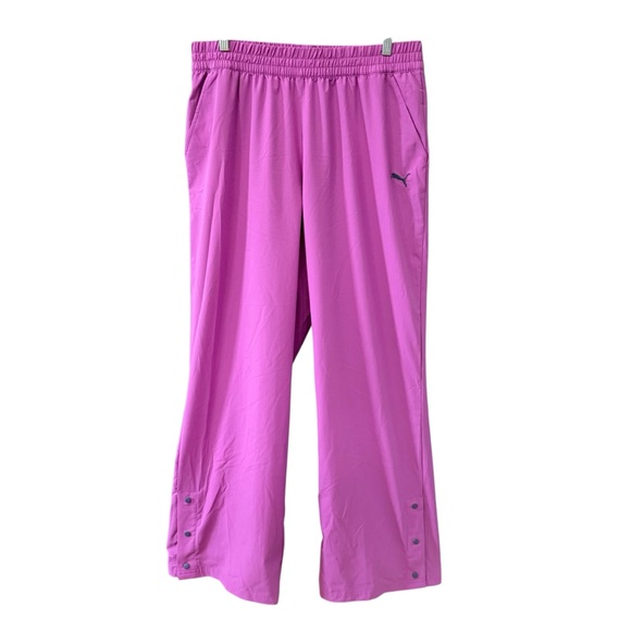 Puma | Pants & Jumpsuits | Puma Purple Ripstop Wide Leg Track Pants ...